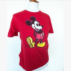 Vintage | Tops | Vintage Disney Mickey Mouse Red Tee Shirt | Poshmark